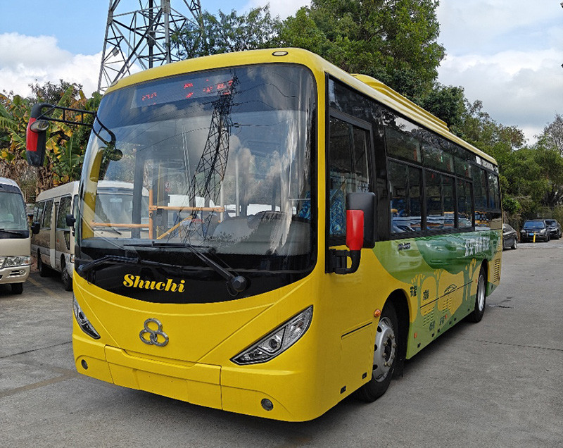 Electric used City Bus new shuchi new energy 62/31seats LHD city bus ...